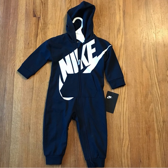 Nike | One Pieces | Nike 2m Full Zippered Onesie Nwt | Poshmark